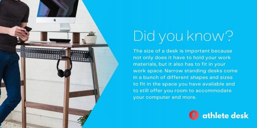 Best Narrow Standing Desks (2022 Review) - Athlete Desk